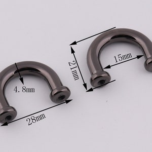 5/8"(15mm Inner) Arch Bridge Buckle Belt Bag Chain Connector Bridge ...