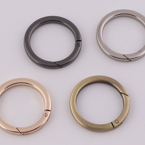 2-4-10pcs Spring Gate Ring Metal O Ring Spring Ring Clasp Push - Etsy