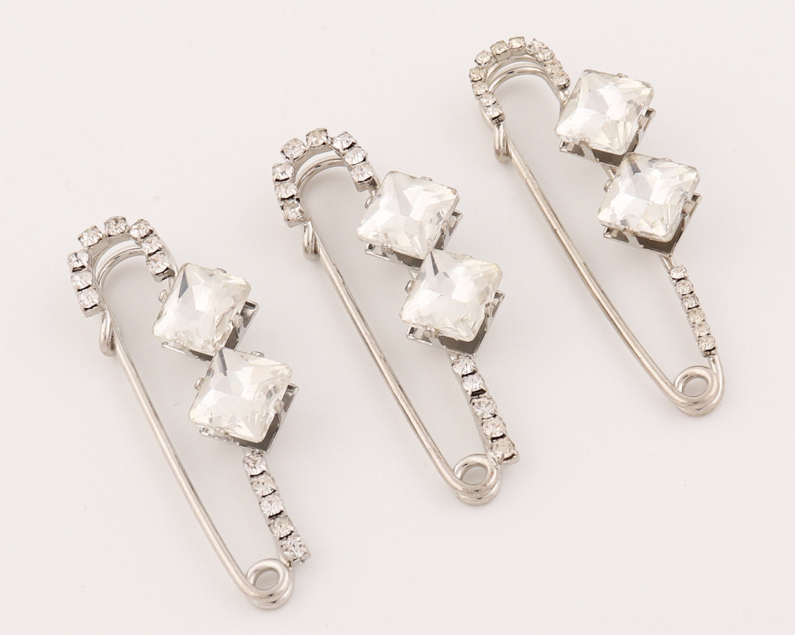 60mm8mm Crystal Safety Pin Pearl Brooch Pinshawl Pinsbig - Etsy