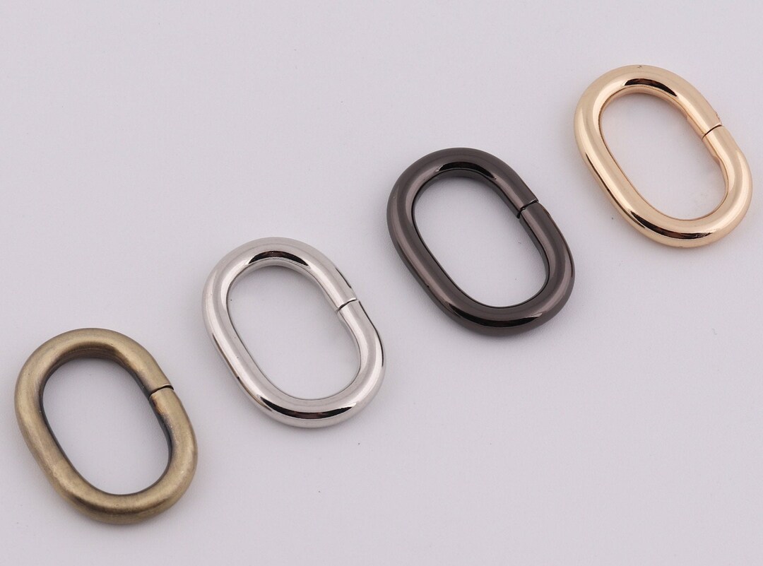 1" (26mm Inner) Metal Oval Ring, Bag Strap Buckle Purse Ring,webbing ...