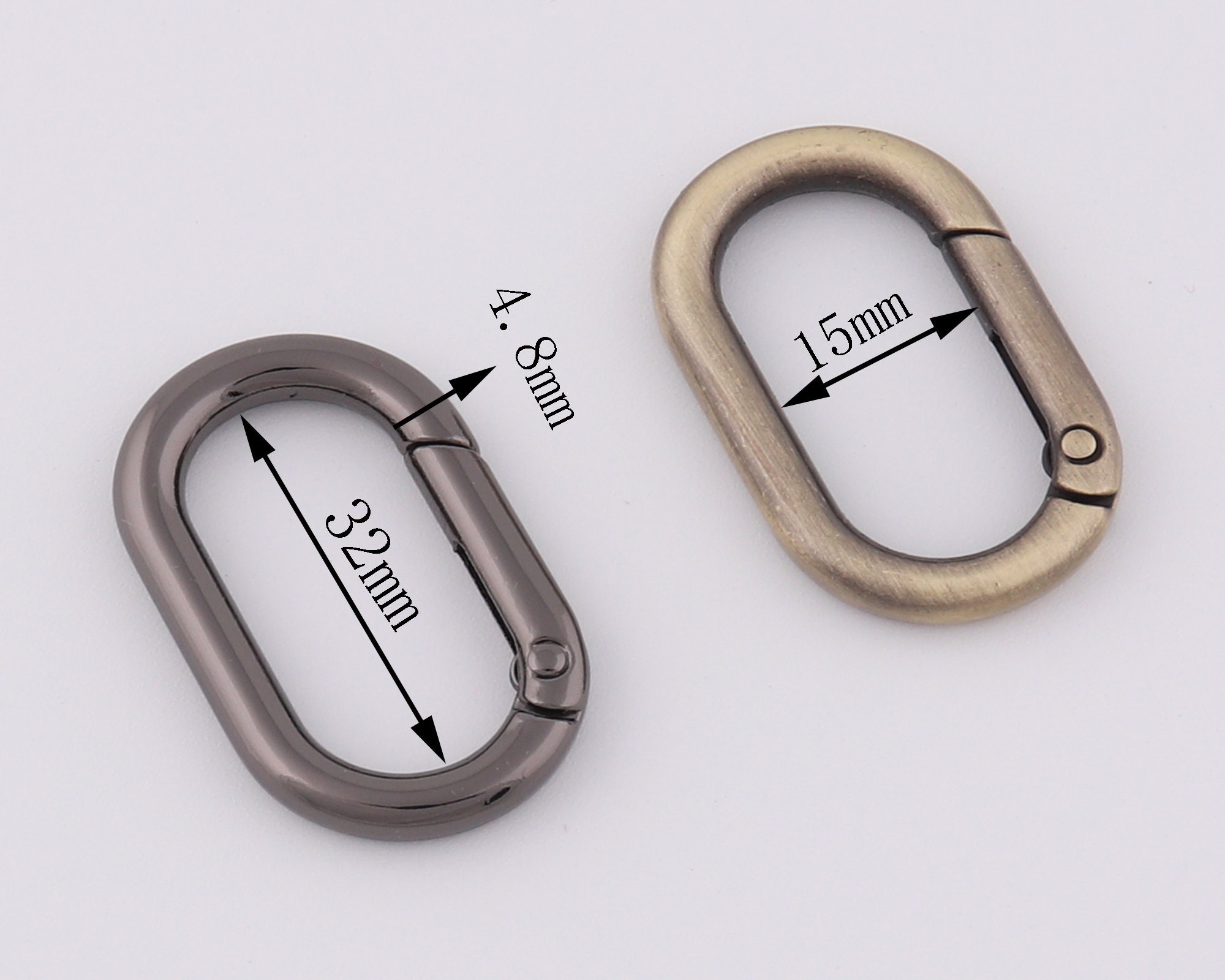 1.25 32mm Inner Oval Spring O Ring Metal Clasps Spring - Etsy