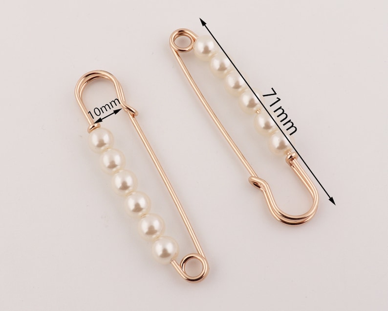 71mm10mm Pearl Safety Pin Pearl Brooch Pinshawl Pinsbig - Etsy