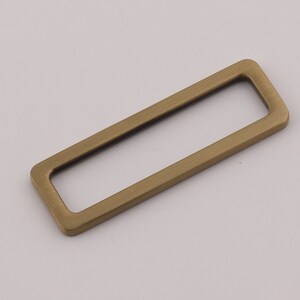 2" (50mm Inner) Metal Rectangle Buckle Rectangular Rings Purse Strap ...