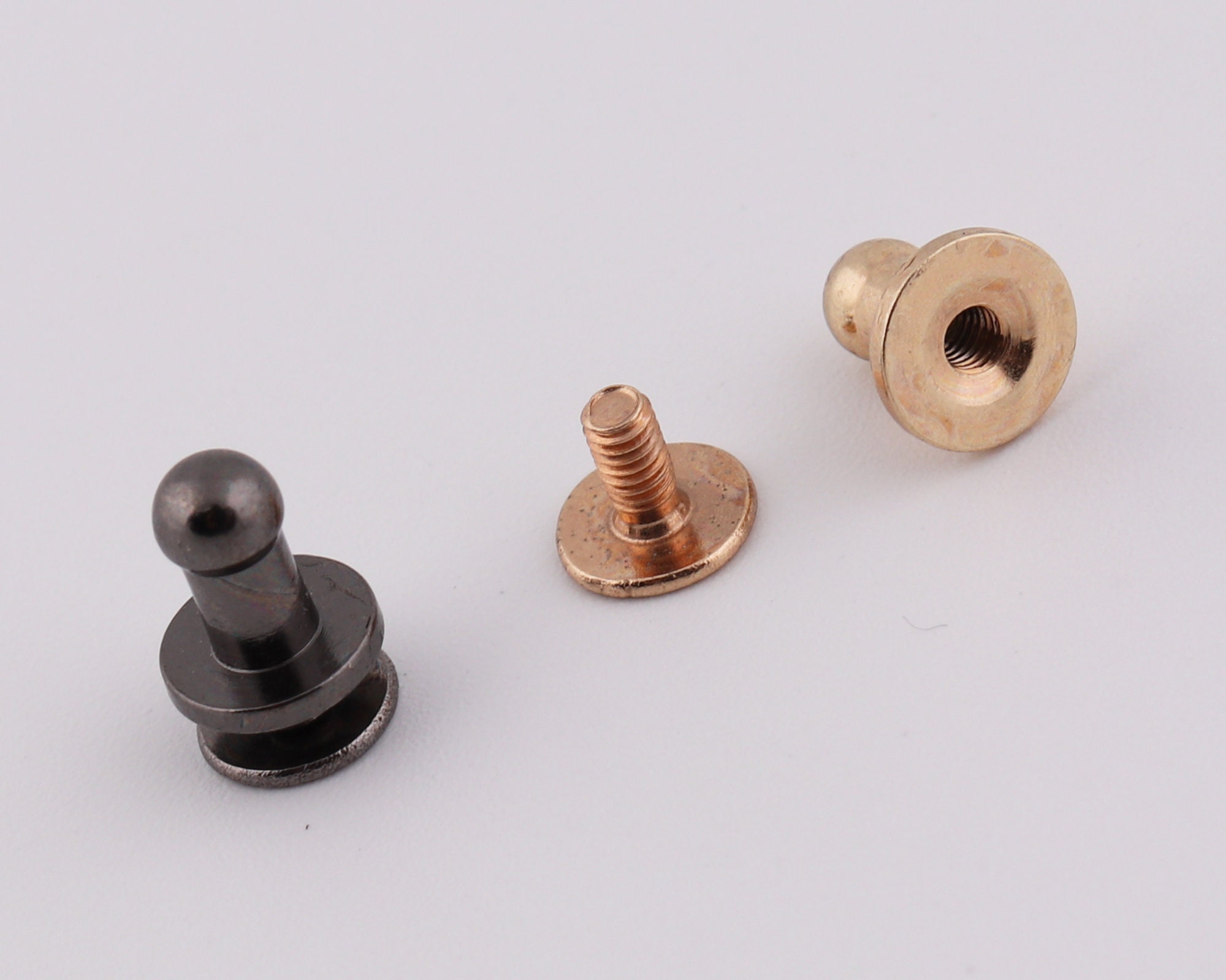 4 Mm Metal Screw Rivets Round Head Screwed Rivets Leather Rivet Metal ...