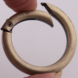 1.25 32mm Inner Metal Spring O Ring Clasps Spring Gate Ring Spring O ...