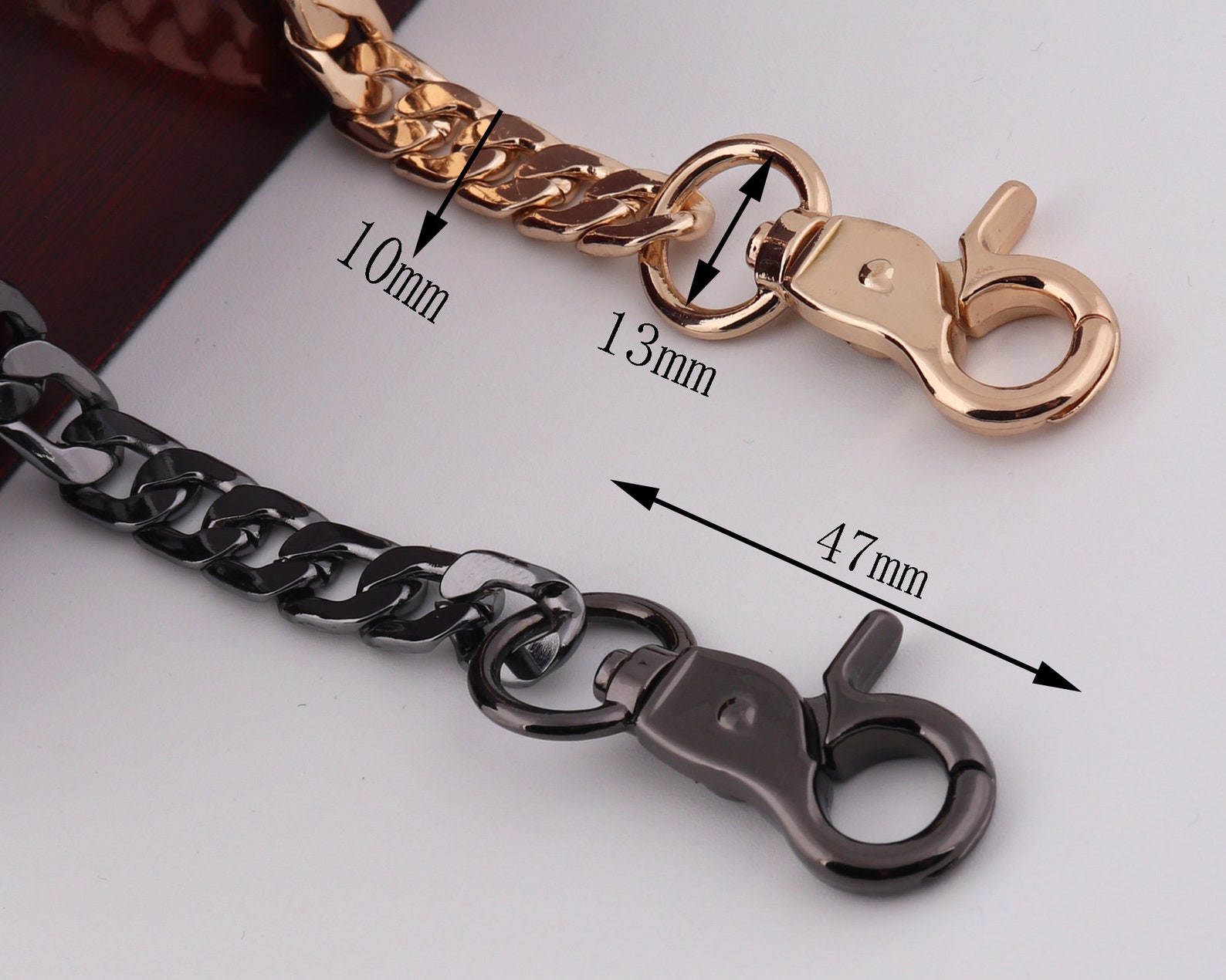 120cm Metal Crossbody Bag Chain 10mm High Quality Purse - Etsy