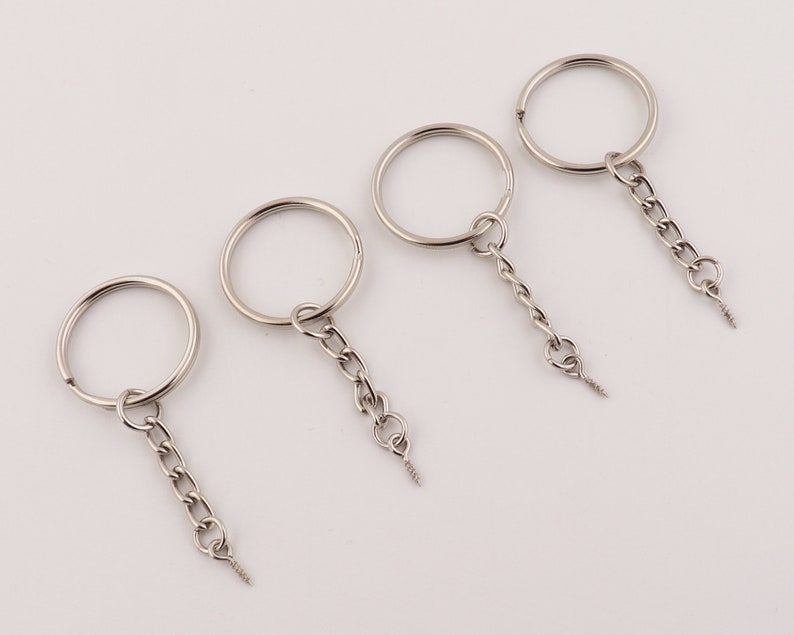 7/8 22mm Inner Key Ring With Solid Iron Ring Chain and - Etsy