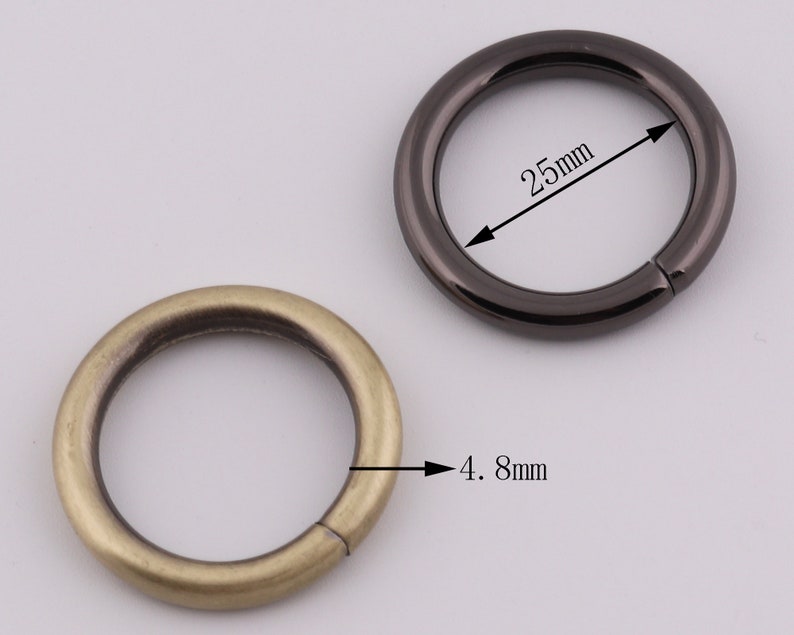 1" (25mm Inner) Webbing O Ring Strap Connection Ring Round O Ring ...