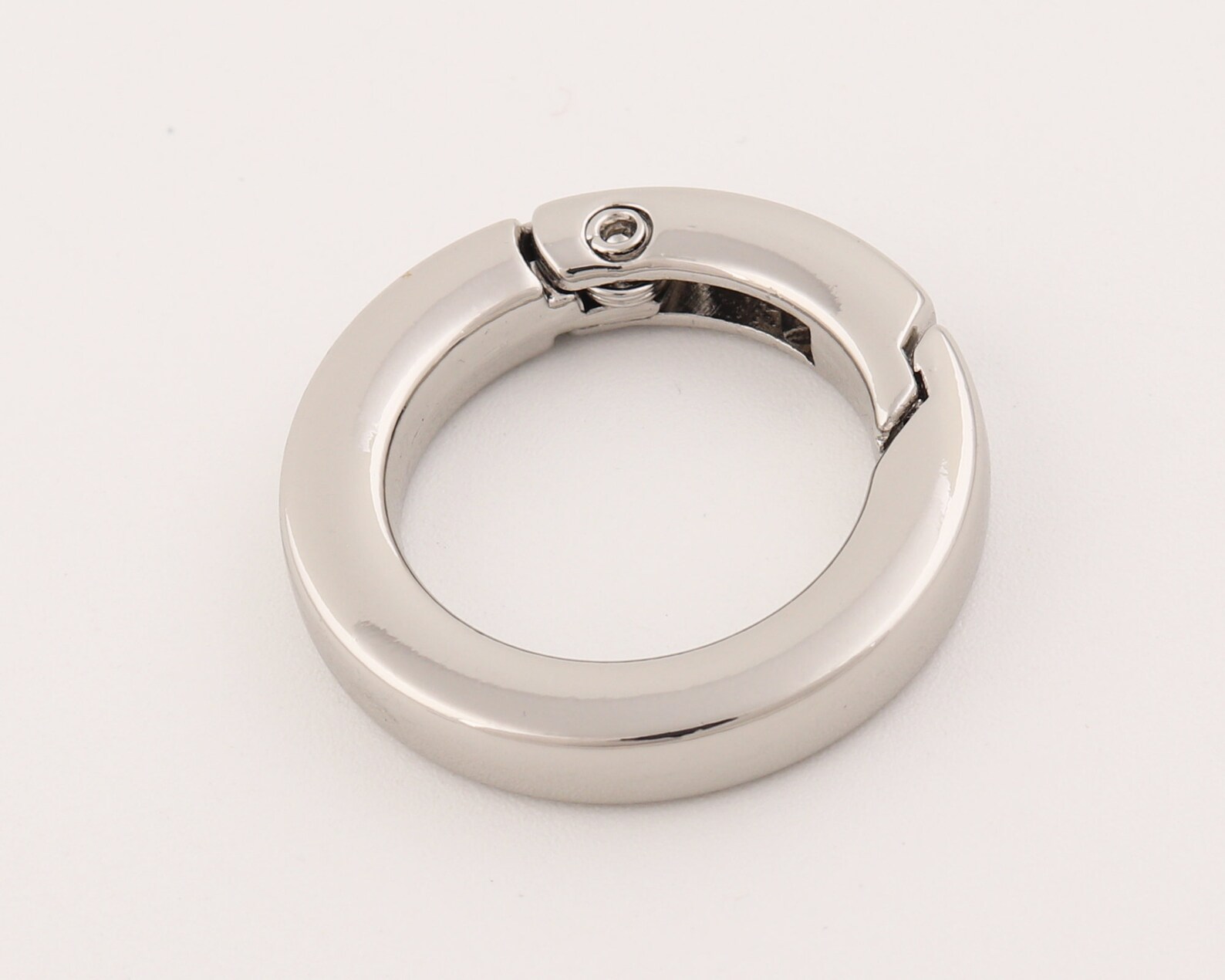 3/4" (19mm Inner) Metal Spring O Ring Clasps Spring Gate Ring Spring O ...