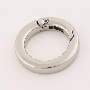 3/4" (19mm Inner) Metal Spring O Ring Clasps Spring Gate Ring Spring O ...
