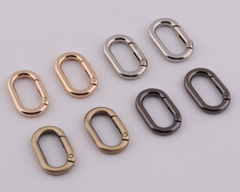 1" (25mm Inner) Oval Spring O Ring Metal Clasps Spring Gate Ring Spring ...