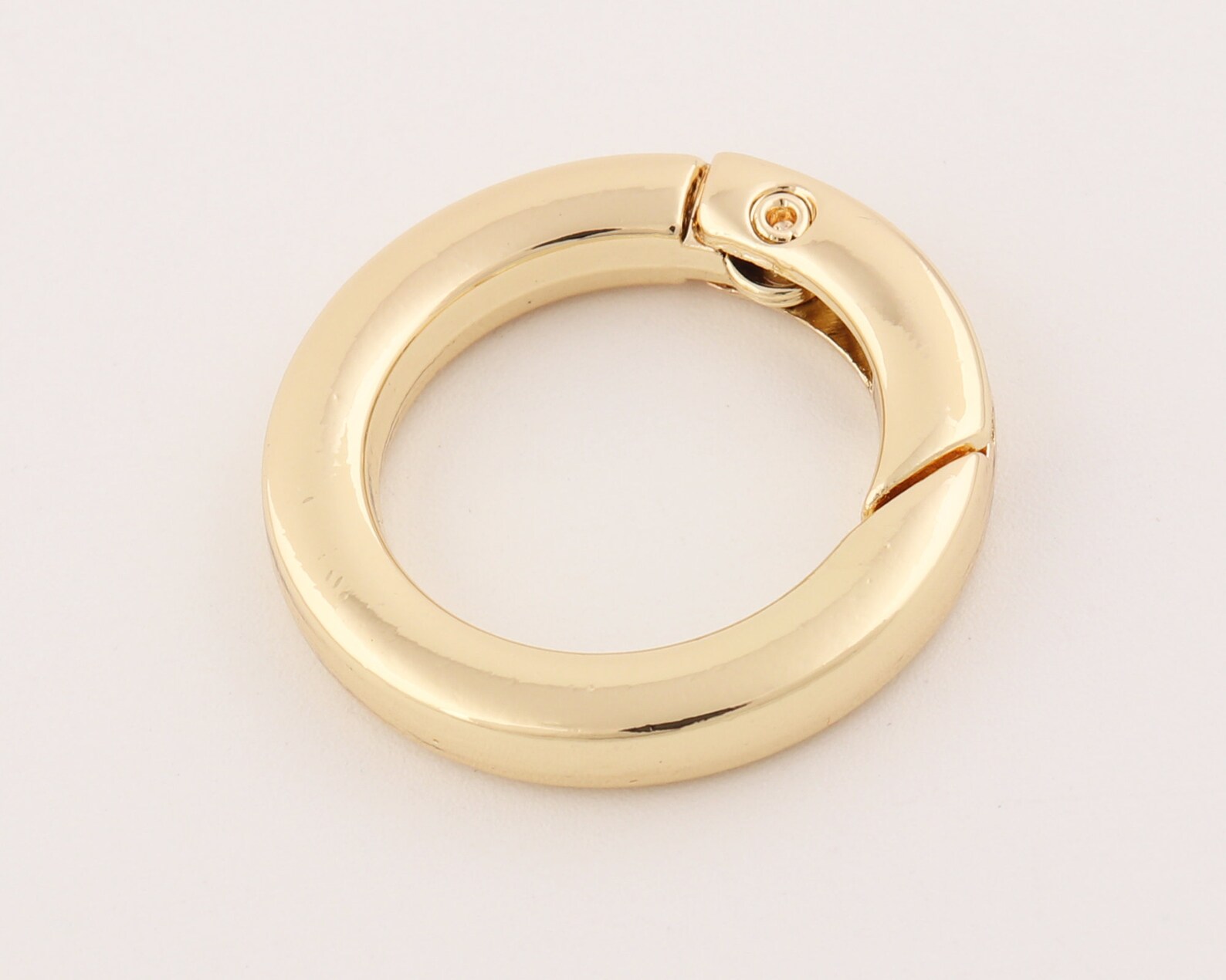 3/4" (19mm Inner) Metal Spring O Ring Clasps Spring Gate Ring Spring O ...