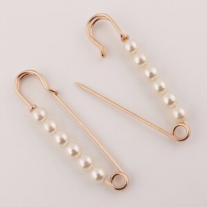 71mm×10mm Pearl Safety Pin , Pearl Brooch Pin,shawl Pins,big Safety Pin ...