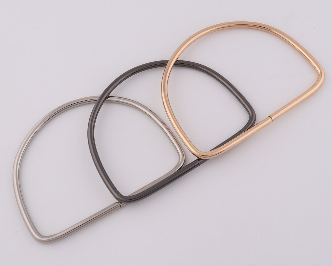 1-2 Pair (135mm×102mm ) Metal D Ring Purse Handle Purse Ring Bag Handle ...