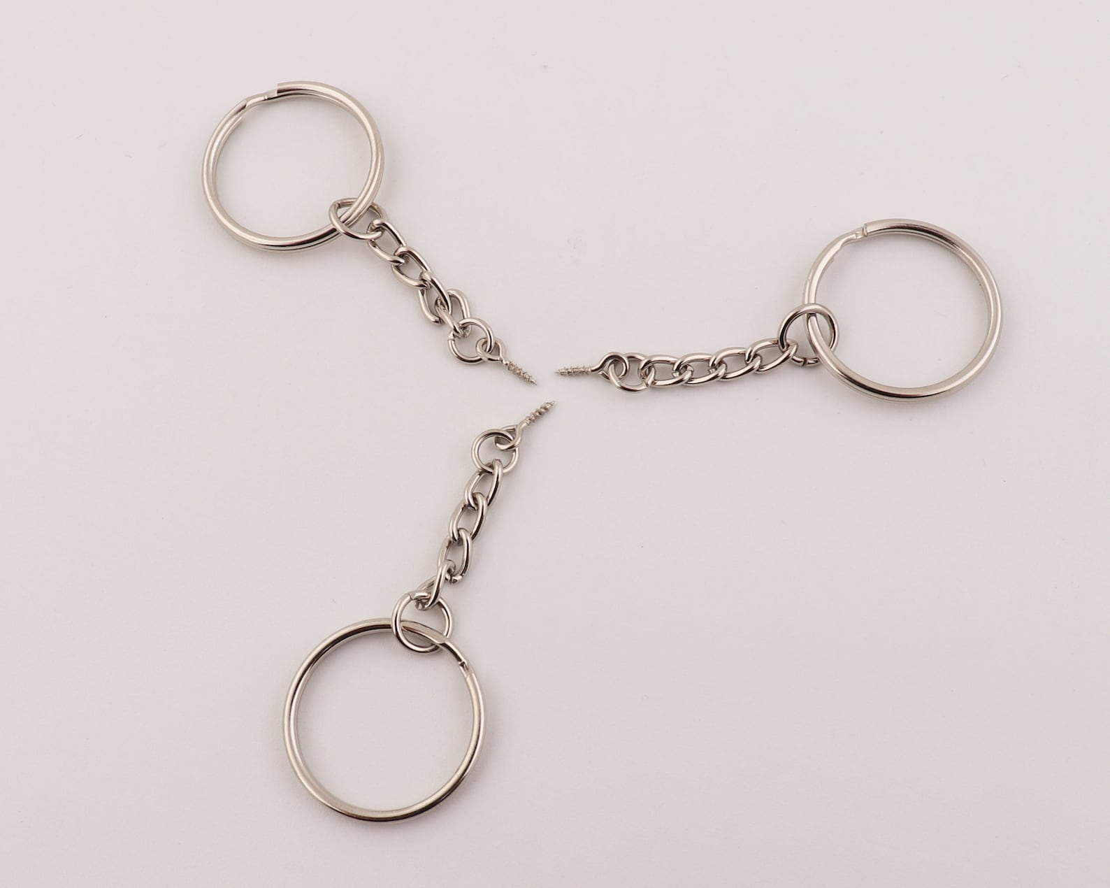 7/8 22mm Inner Key Ring With Solid Iron Ring Chain and - Etsy