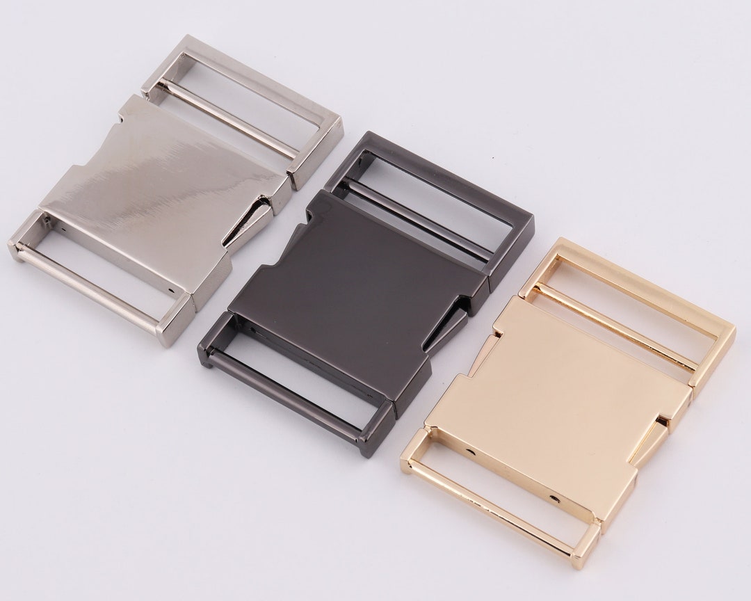 1.5" (38mm Inner) Metal Release Belt Buckle Metal Webbing Buckle ...