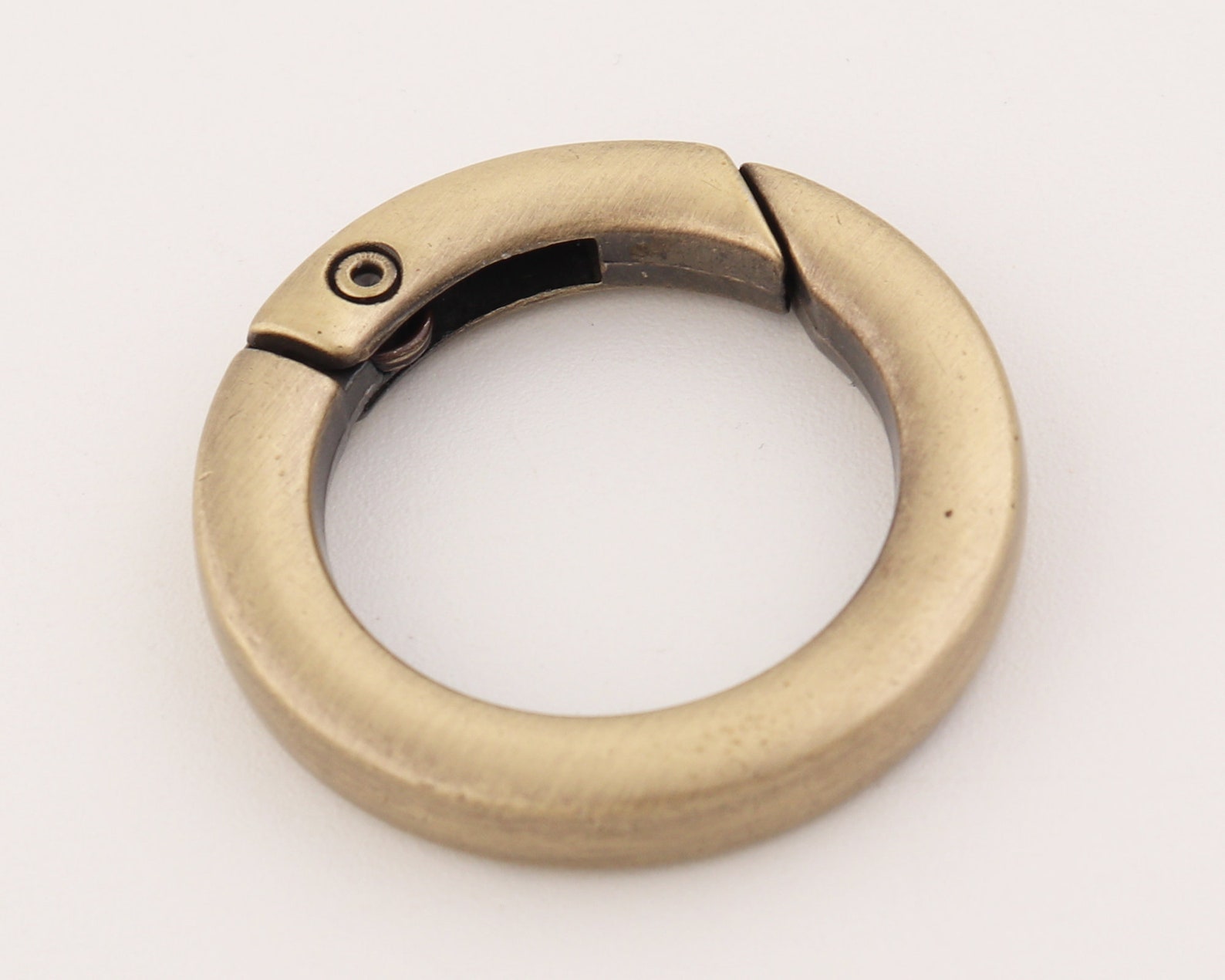 3/4" (19mm Inner) Metal Spring O Ring Clasps Spring Gate Ring Spring O ...