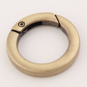 3/4" (19mm Inner) Metal Spring O Ring Clasps Spring Gate Ring Spring O ...