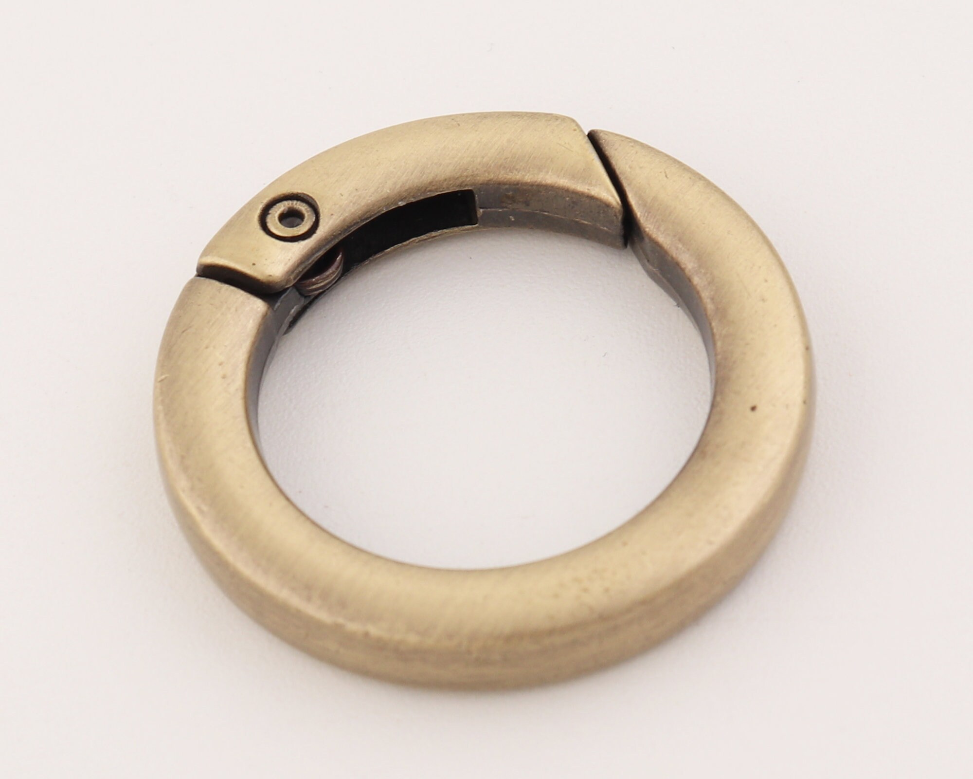 3/4" (19mm Inner) Metal Spring O Ring Clasps Spring Gate Ring Spring O ...