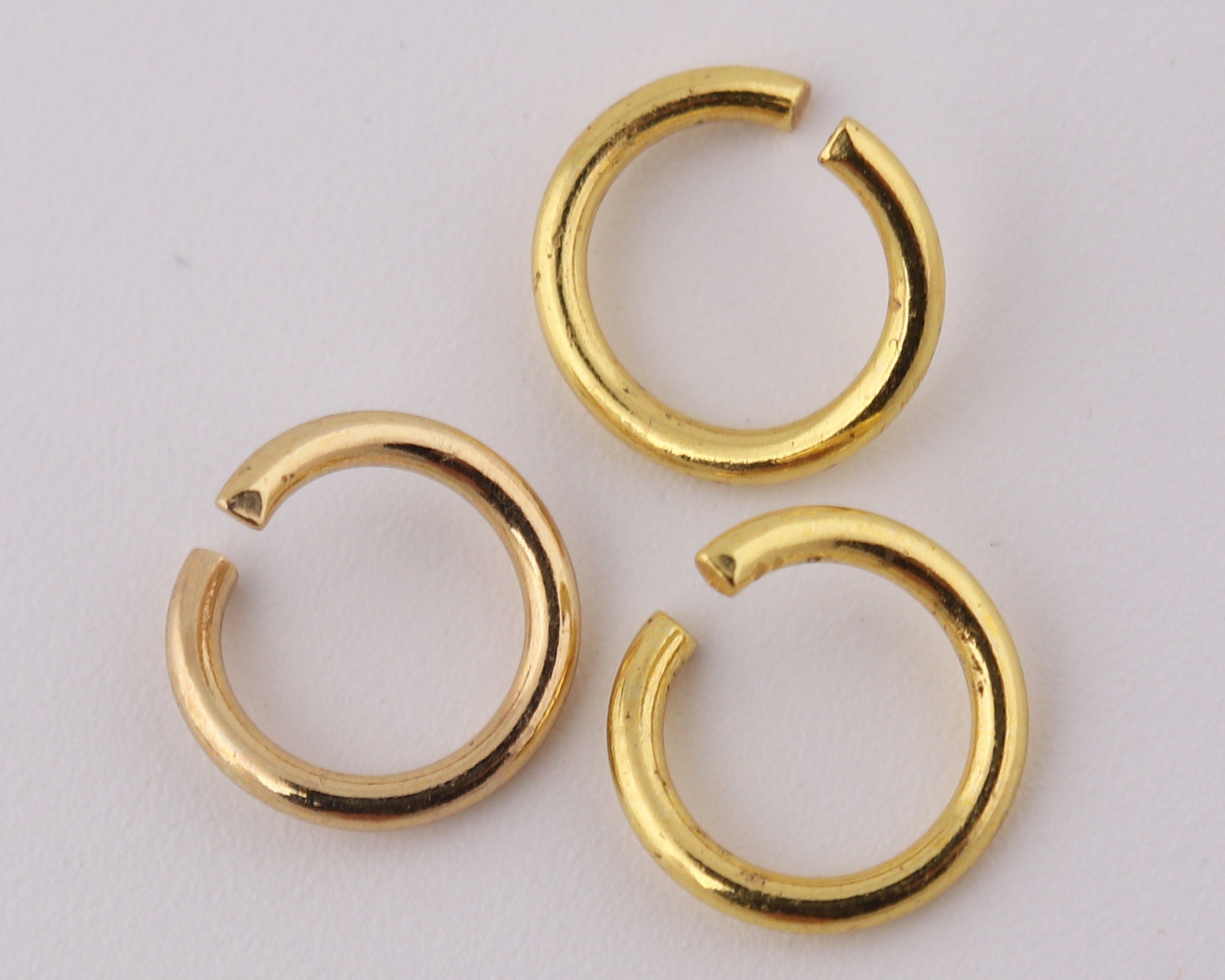 50-100 Pcs 8mm Innerplated Open Jump Rings Metal O Ring - Etsy