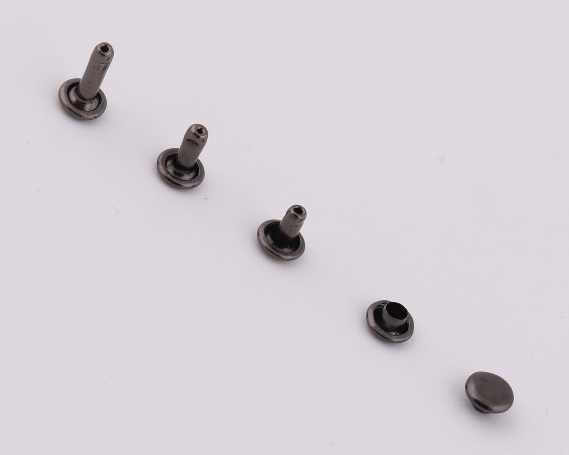 6×6mm 6×8mm 6×10mm Metal Rivets Double Cap Round Rivets Flat Rivets ...
