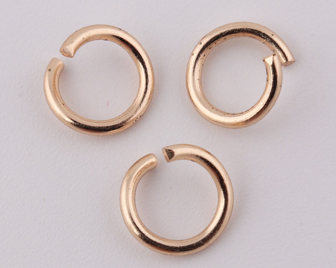 50-100 Pcs 8mm Innerplated Open Jump Rings Metal O Ring - Etsy
