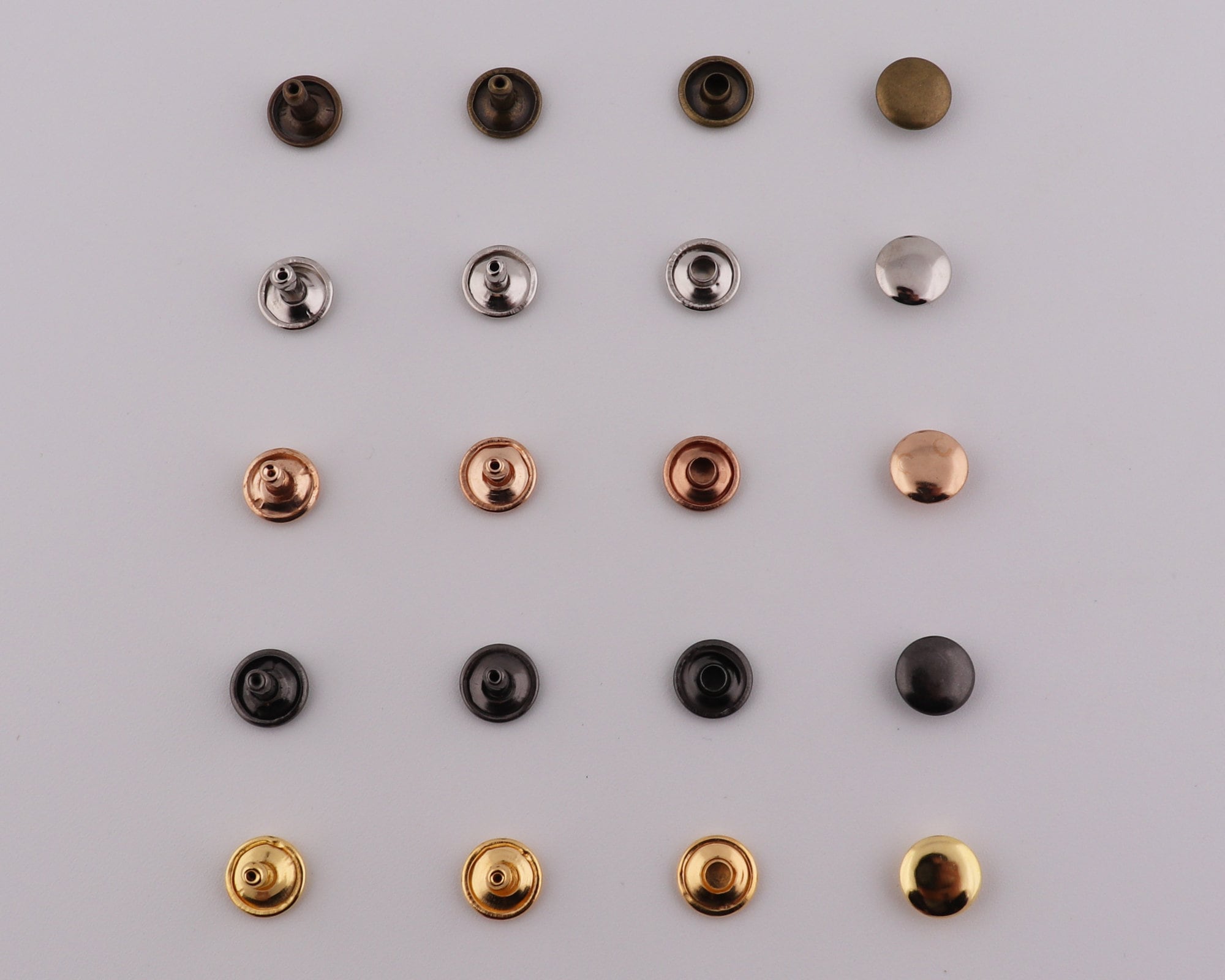 108mm 1010mm metal rivets double cap round rivets leather | Etsy