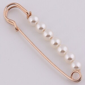 1 Pc 75mm×11mm Pearl Safety Pin , Pearl Brooch Pin,shawl Pins,big ...