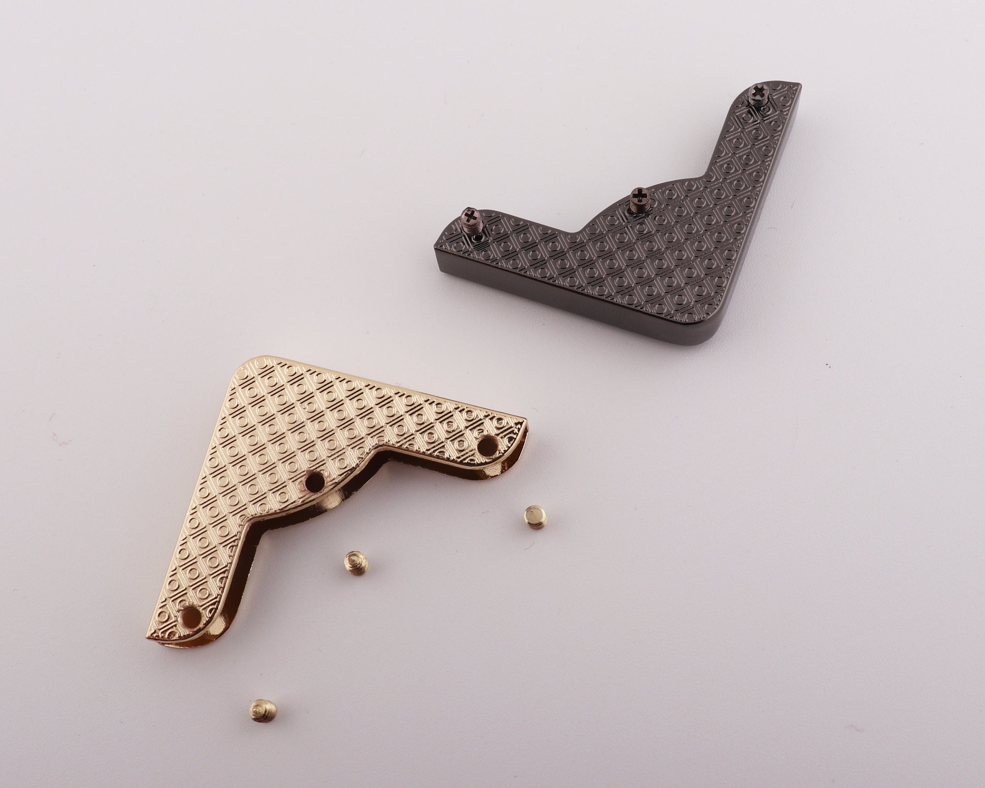 2-4-8 Pcs Metal Purse Corner Light Gold/gun Black Bag Corner Protector ...