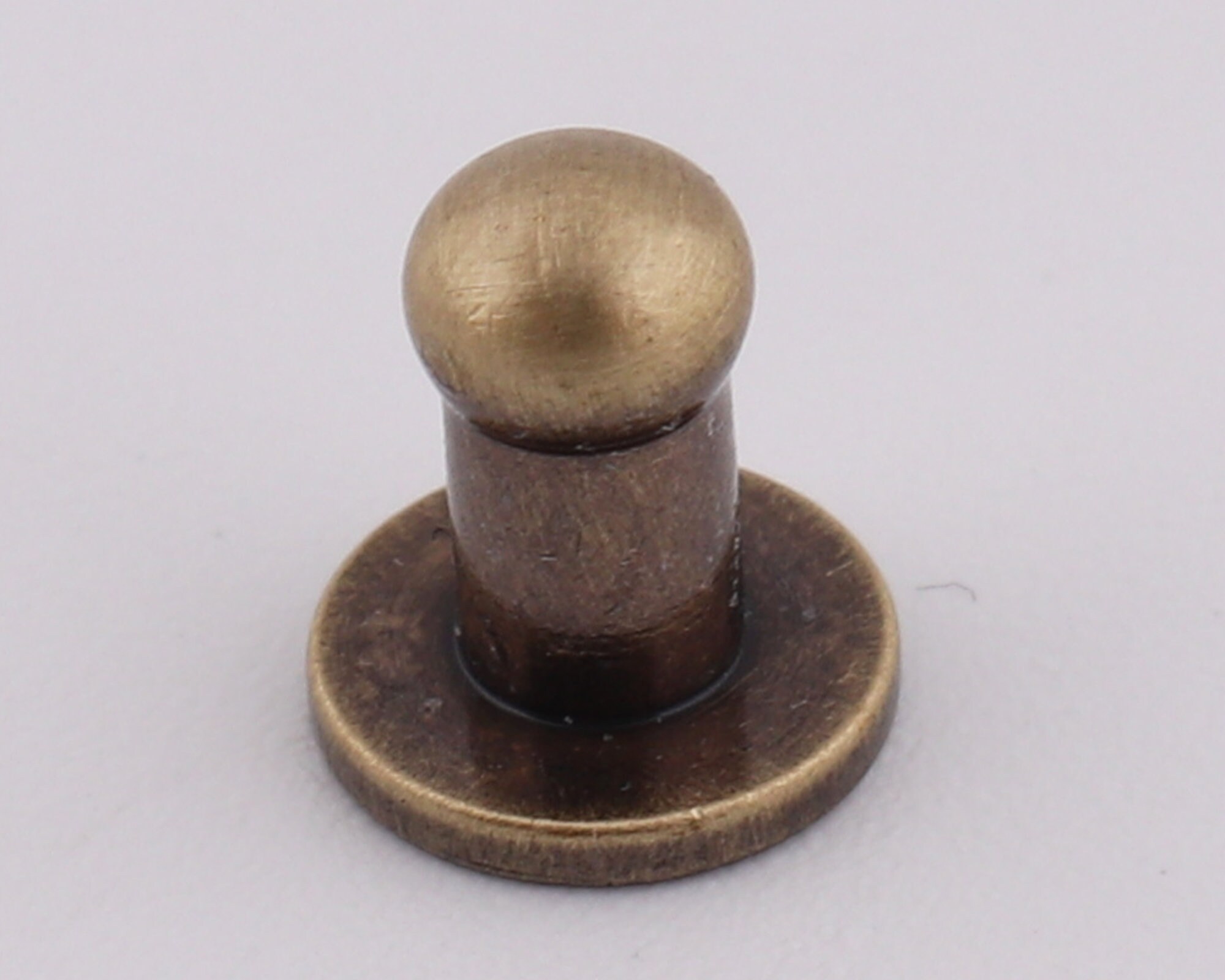 4 Mm Metal Screw Rivets Round Head Screwed Rivets Leather - Etsy