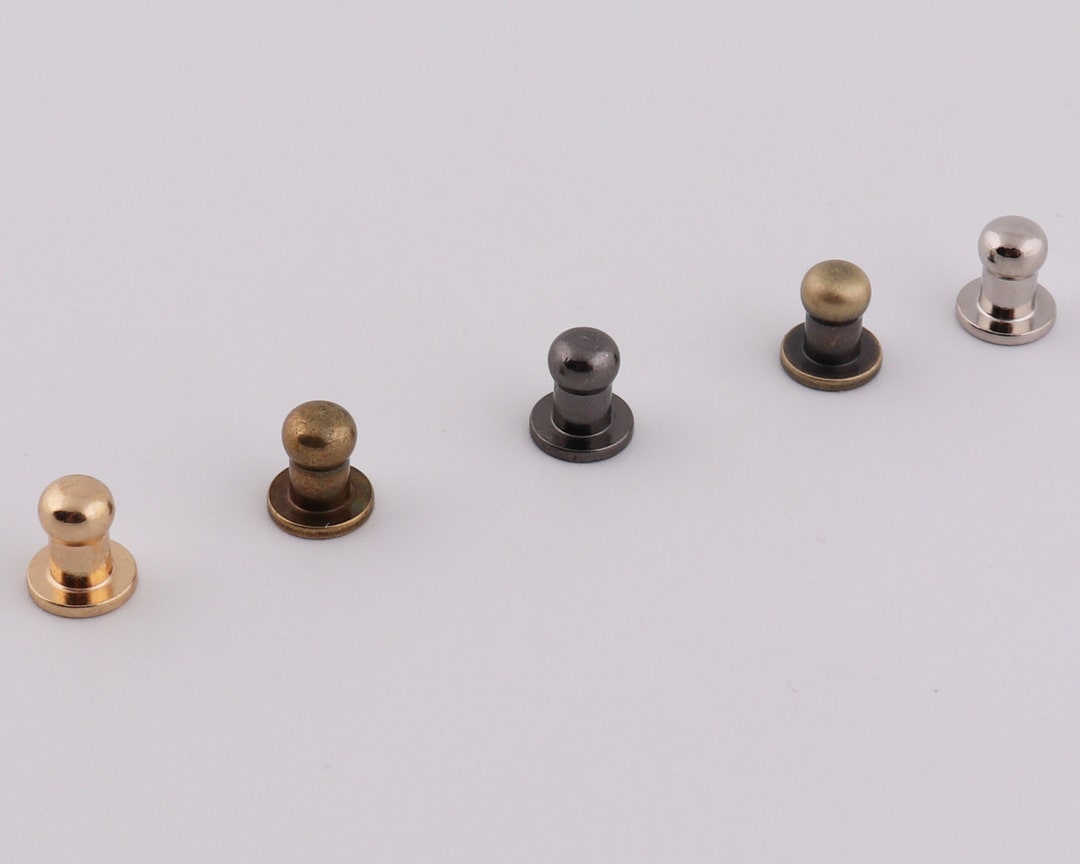 5 Mm Metal Screw Rivets Round Head Screwed Rivets Leather Rivet Metal ...
