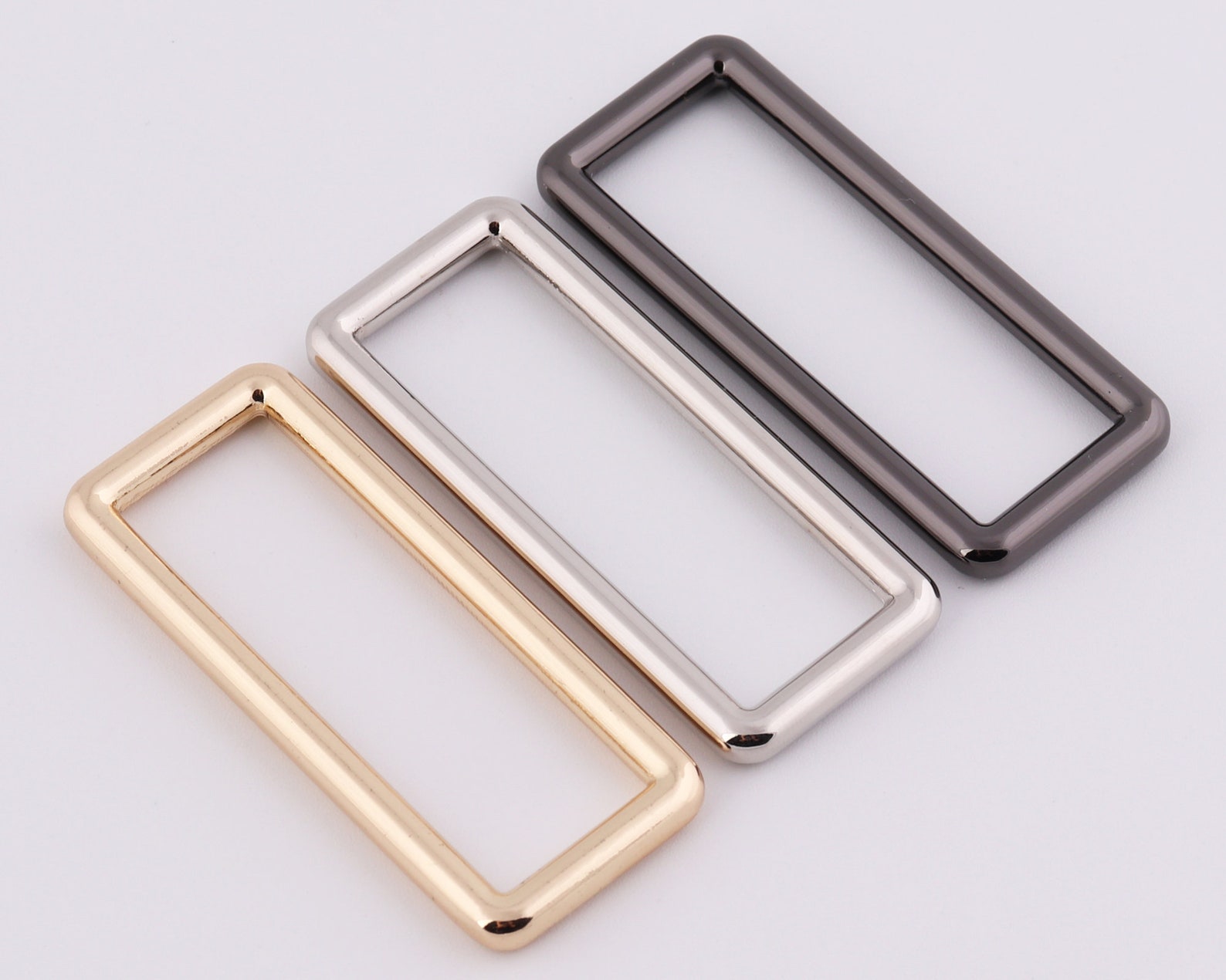 2 50mm Inner Metal Rectangle Buckle Rectangular Rings | Etsy