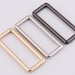 2 50mm Inner Metal Rectangle Buckle Rectangular Rings Purse Strap ...