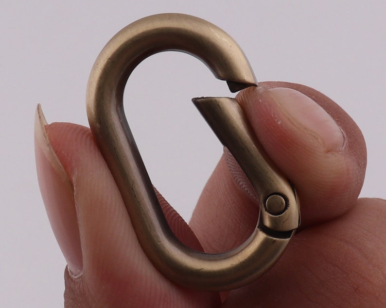 1" (25mm Inner) Oval Spring O Ring Metal Clasps Spring Gate Ring Spring ...