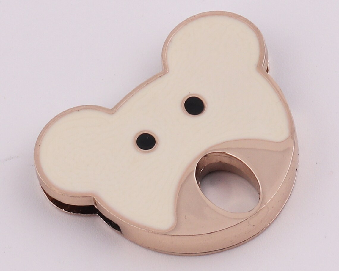 1-2-5 pcs bear metal lock bear shape purse lock turn lock | Etsy