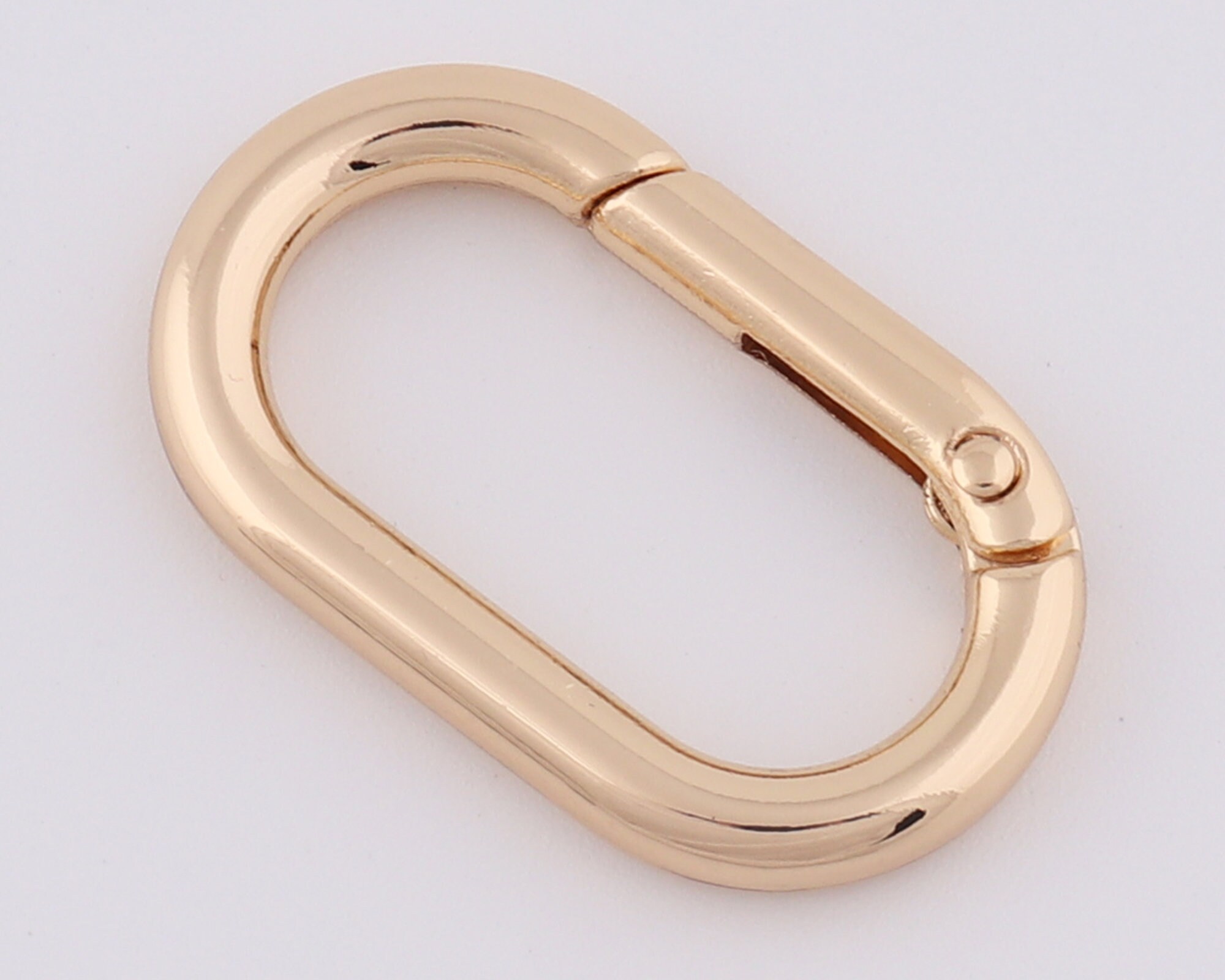 1.25" (32mm Inner) Oval Spring O Ring Metal Clasps Spring Gate Ring ...
