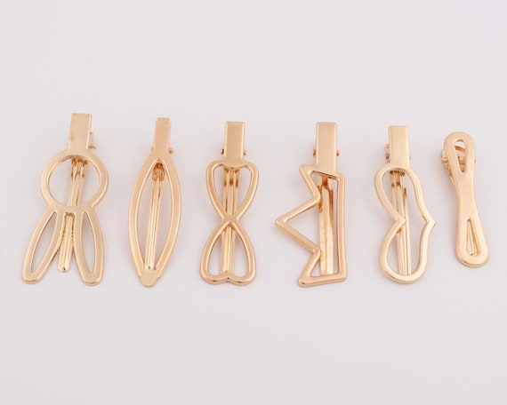 Light Gold Hair Alligator Clips Hair Accessory Blanks Hair | Etsy