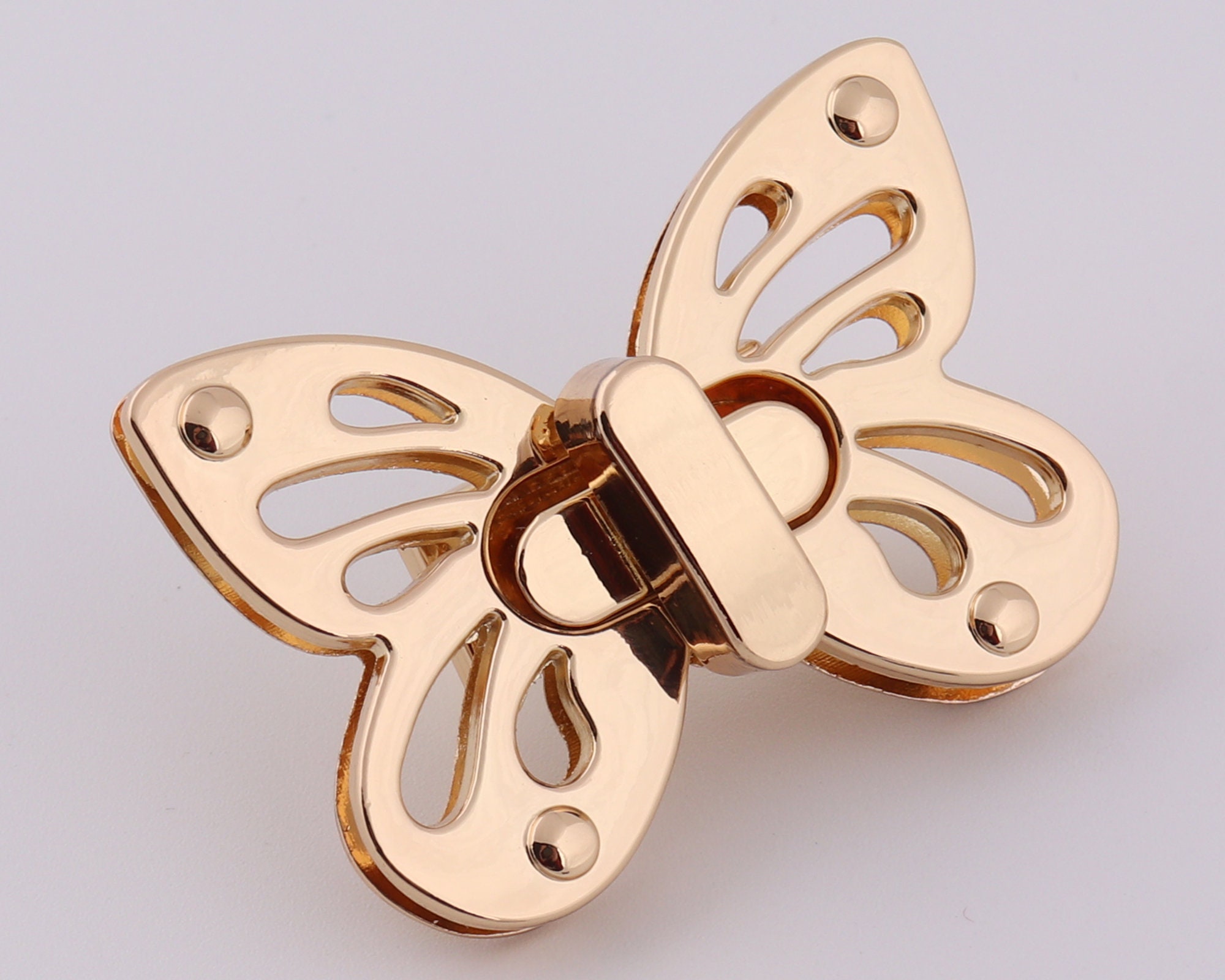 1-2-5 Pcs Butterfly Bag Lock Purse Twist Lock Metal Lock Turn | Etsy