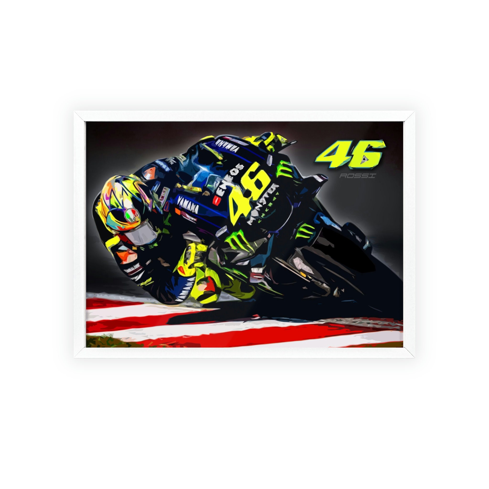 Valentino Rossi Posters With Wooden Frame - Etsy