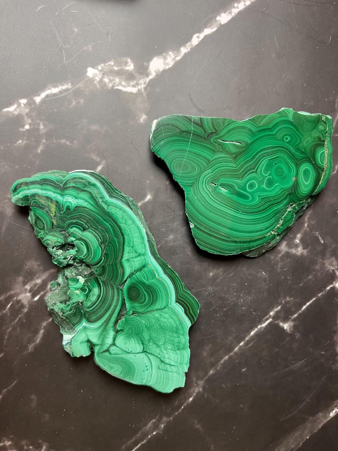 Malachite Slabs; Crystal Slabs; Malachite; Crystal Decor - Etsy
