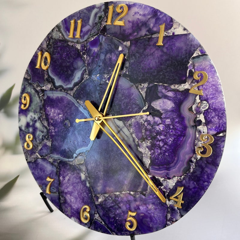 Purple Clock - Etsy