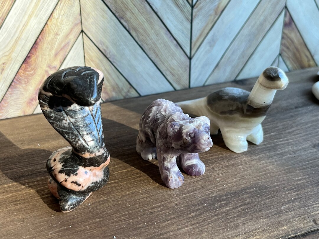 Crystal Carvings; Crystal Animals; Crystal Cobra; Crystal Bear; Crystal ...