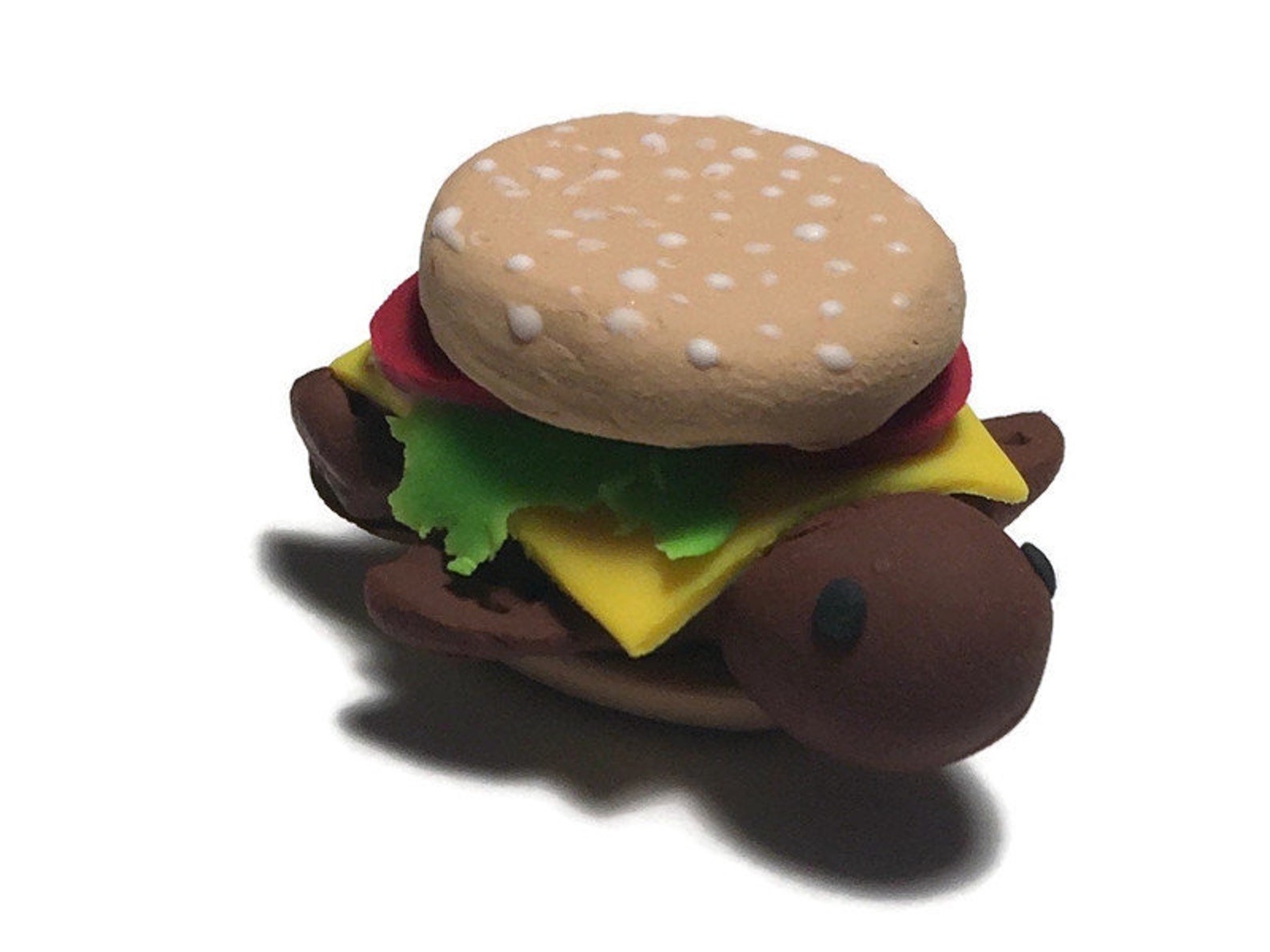 Burger Polymer Clay Turtle Father's Day Gift | Etsy