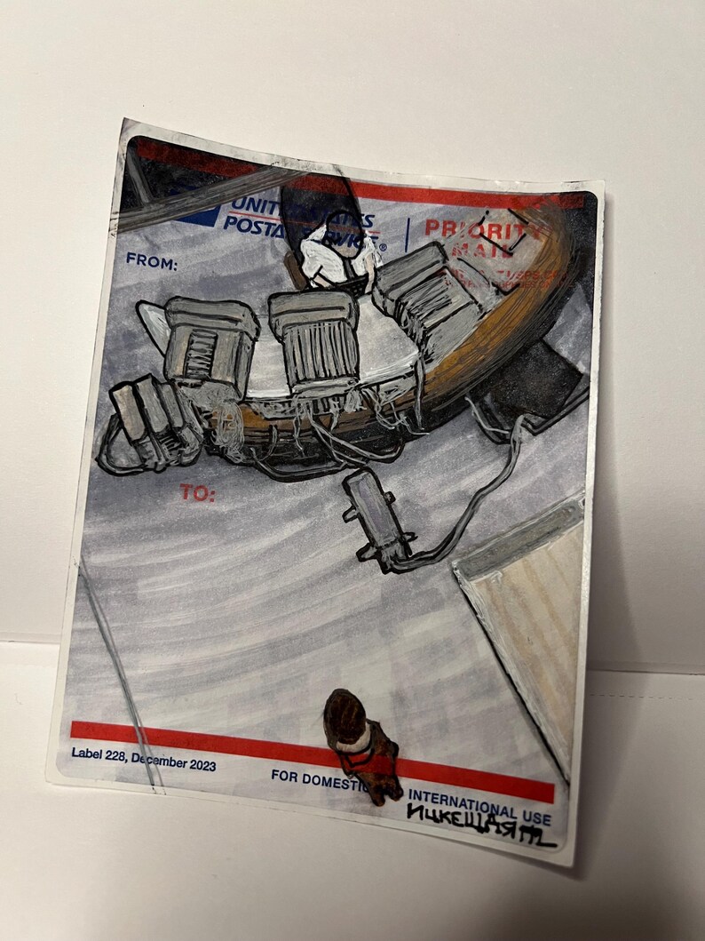 Lain and Father ~ Serial Experiments Lain Hand Drawn Sticker ~ Label ...