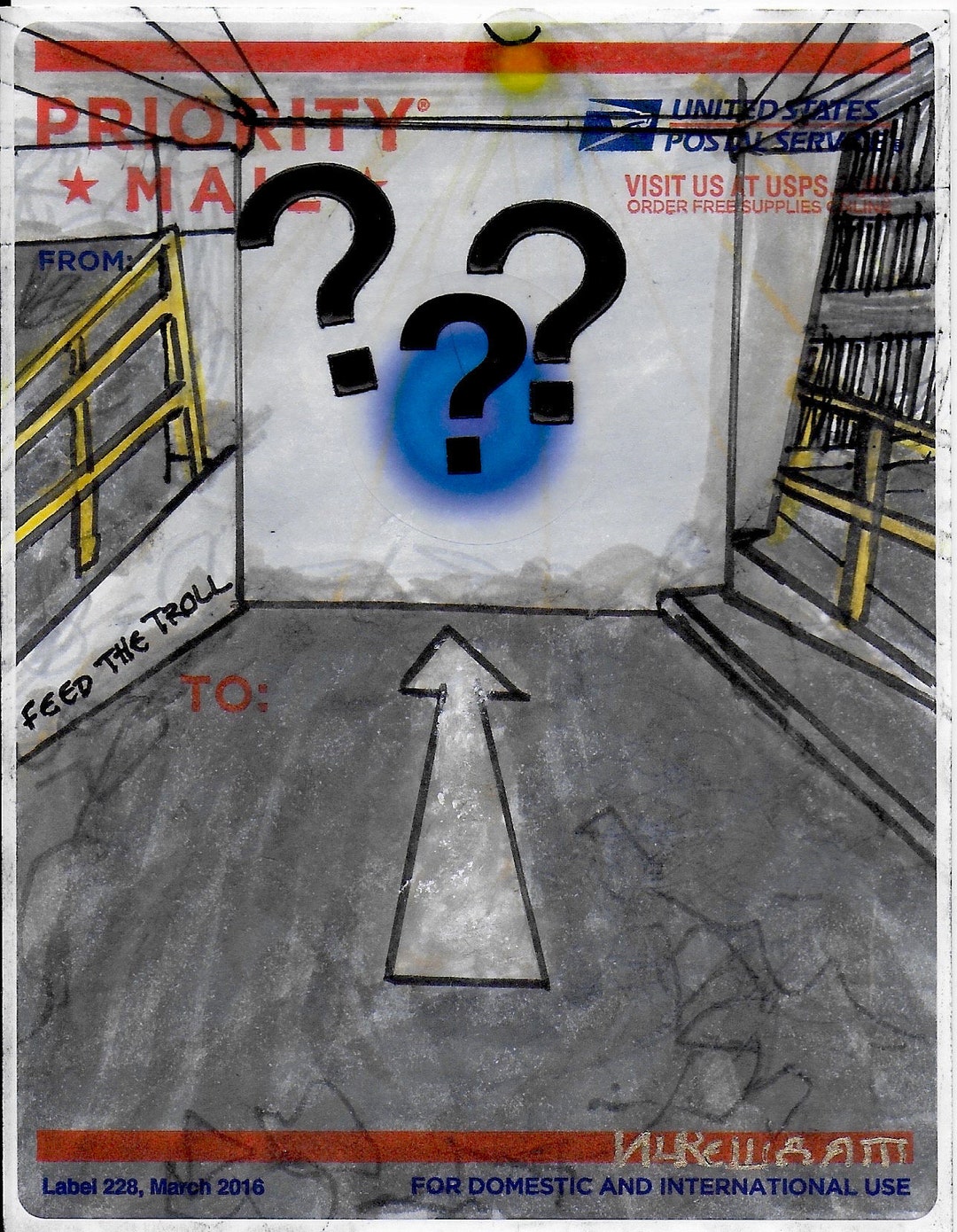 Weirdcore Parking Garage Orb Sticker ~ Label 228 Slaps - Etsy