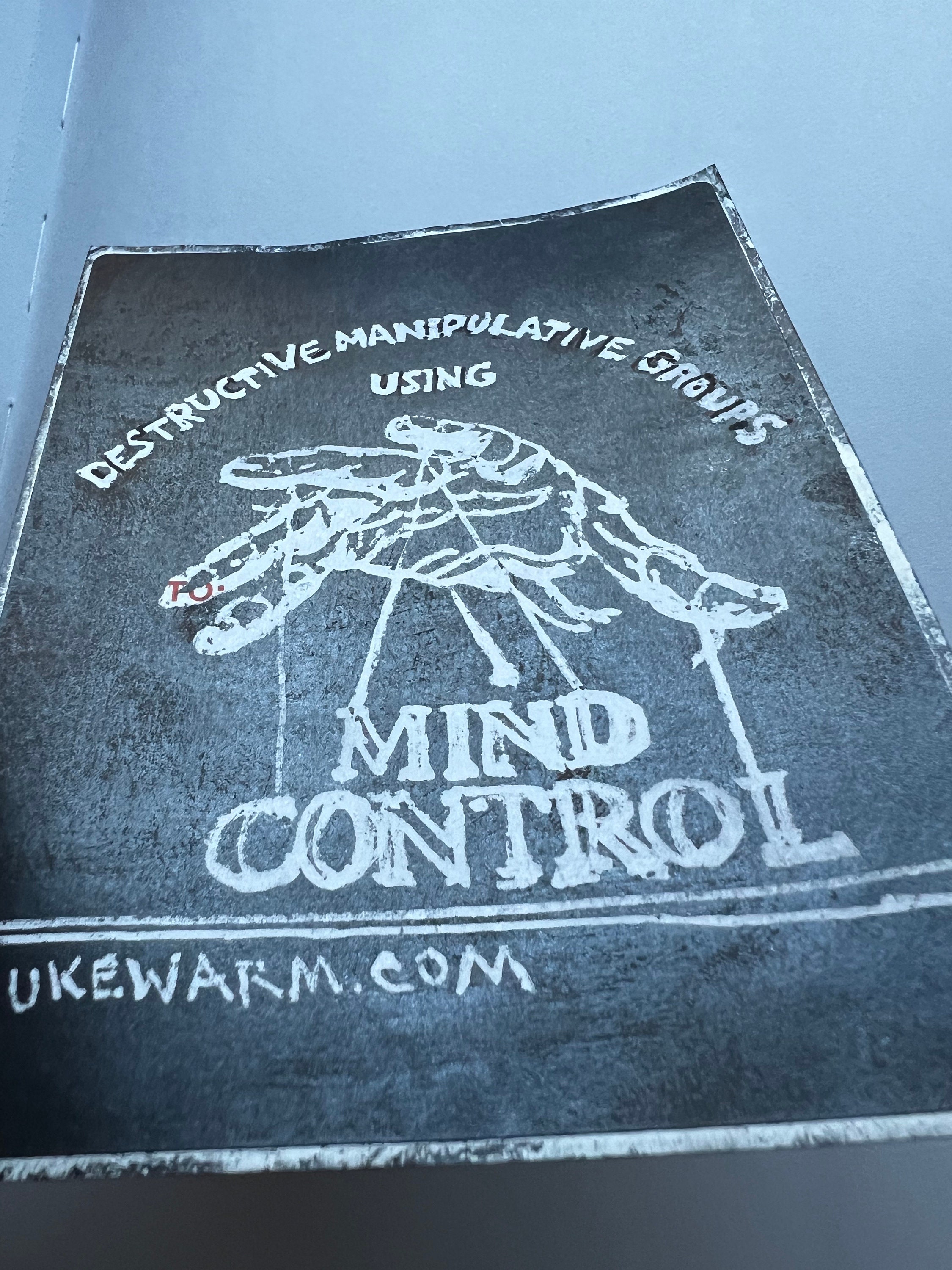 Destructive Manipulative Groups Using Mind Control Sticker Label 228 ...