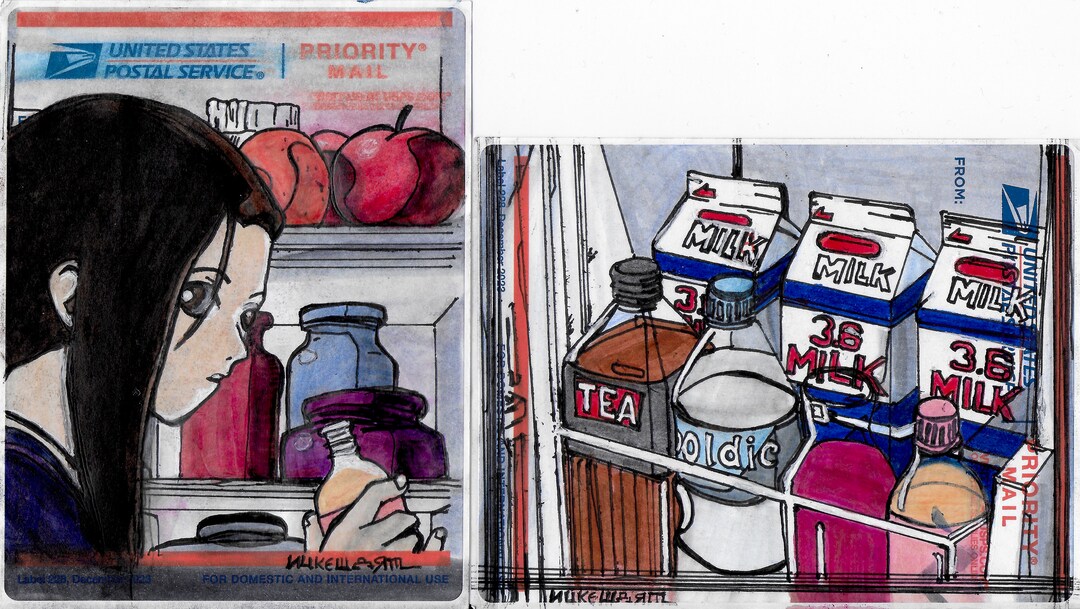 Mika Sneaking a Drink Directly From the Bottle Serial Experiments Lain ...