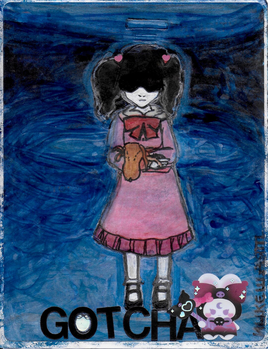 Stuffed Animal gotcha Girl layer 04 Serial Experiments Lain Hand Drawn ...