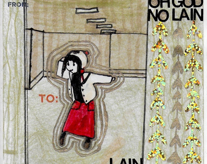 Backrooms Lain~ Serial Experiments Lain Hand Drawn Sticker~ Label 228 ...