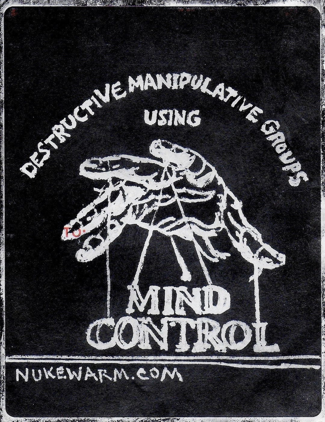 Destructive Manipulative Groups Using Mind Control Sticker Label 228 ...
